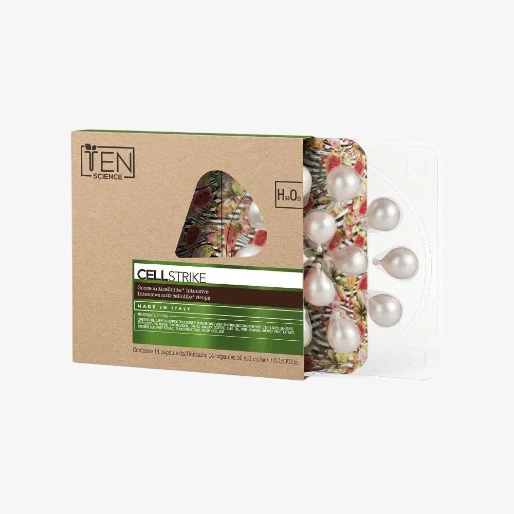 TEN Cell Strike Intensive Anti-Cellulite Drops 14x4.5ml - Planethair