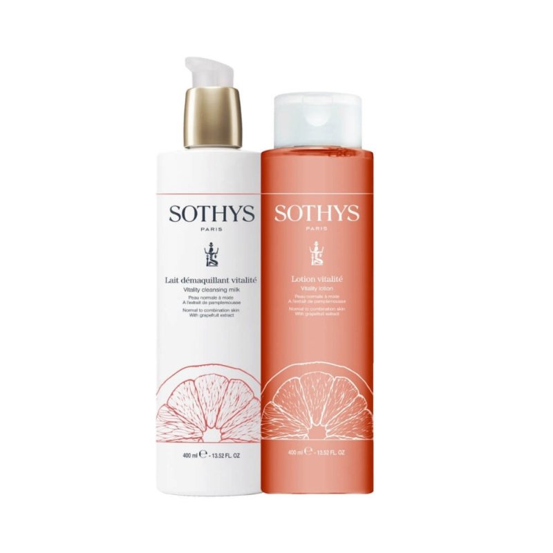 Sothys Kit Lait and Lotion Vitalite ️ facial cleansing – Planethair